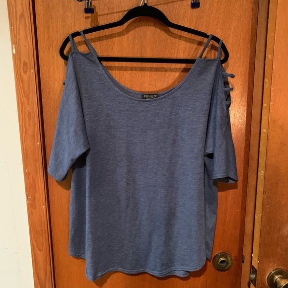 VENUS | Tops | Venus Open Shoulder Top With Cut Outs Down The Arm ...